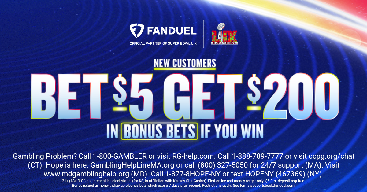 FanDuel Big Game Promo Code: Bet $5, Get $200 on Kansas or Philadelphia