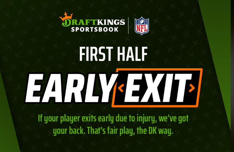 DraftKings Sportsbook Early Exit Now Available on Live Props, 1st Half ...